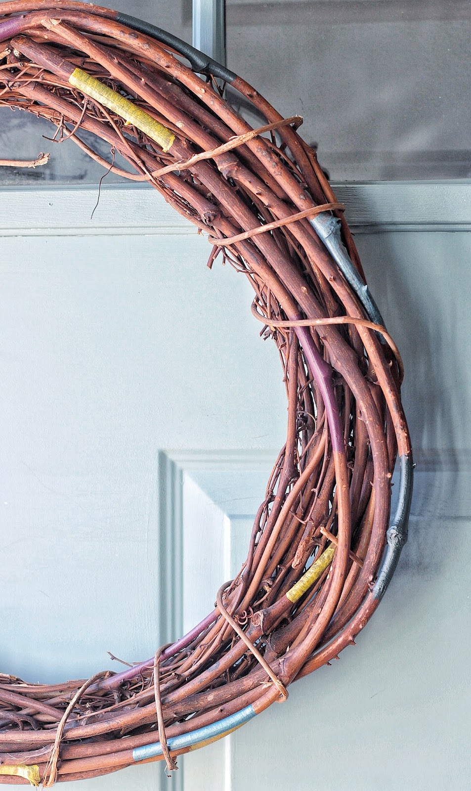 DIY: Springtime Color Block Wreath - Made by Carli