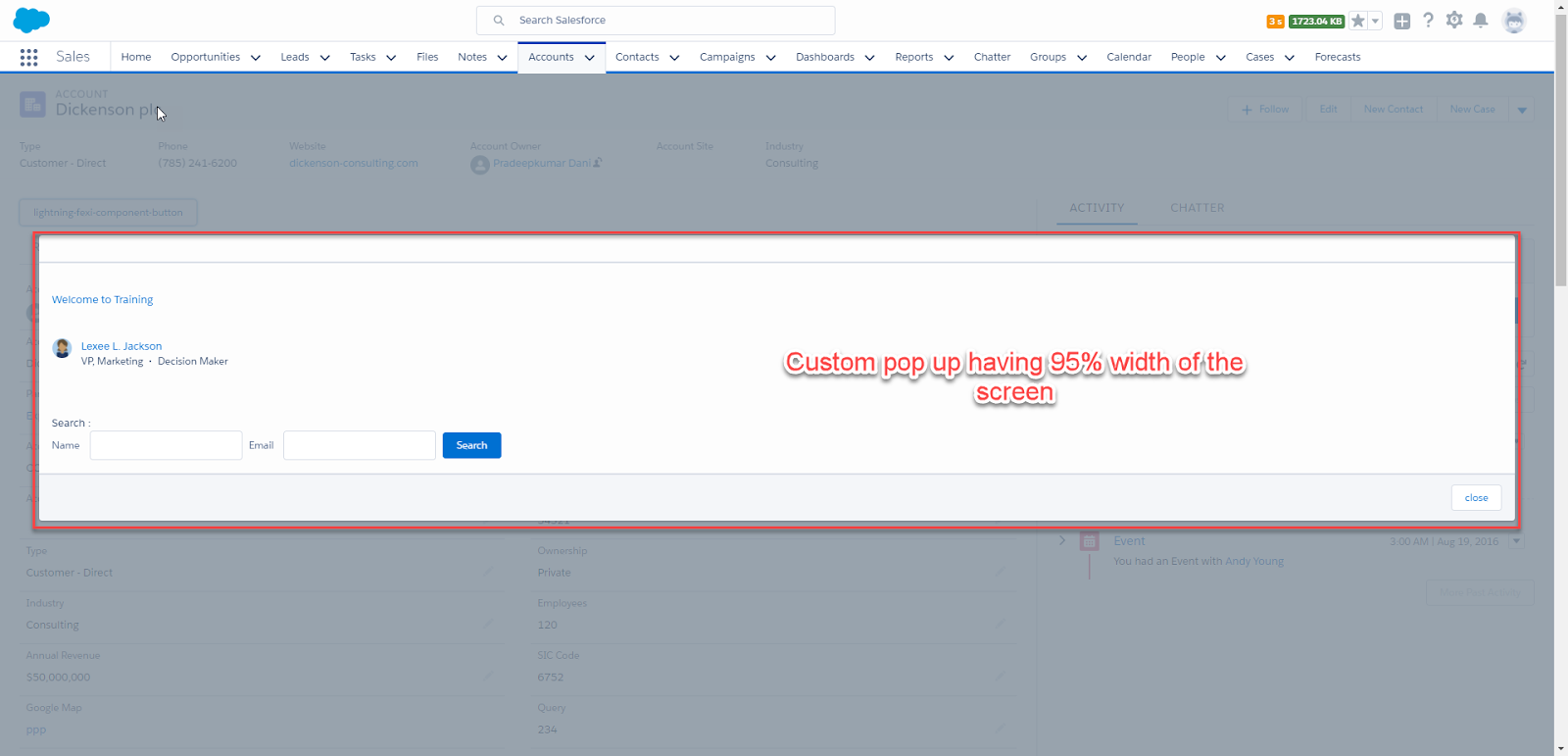 lightening aura components: Create Wider Modal Pop Up In Lightning ...