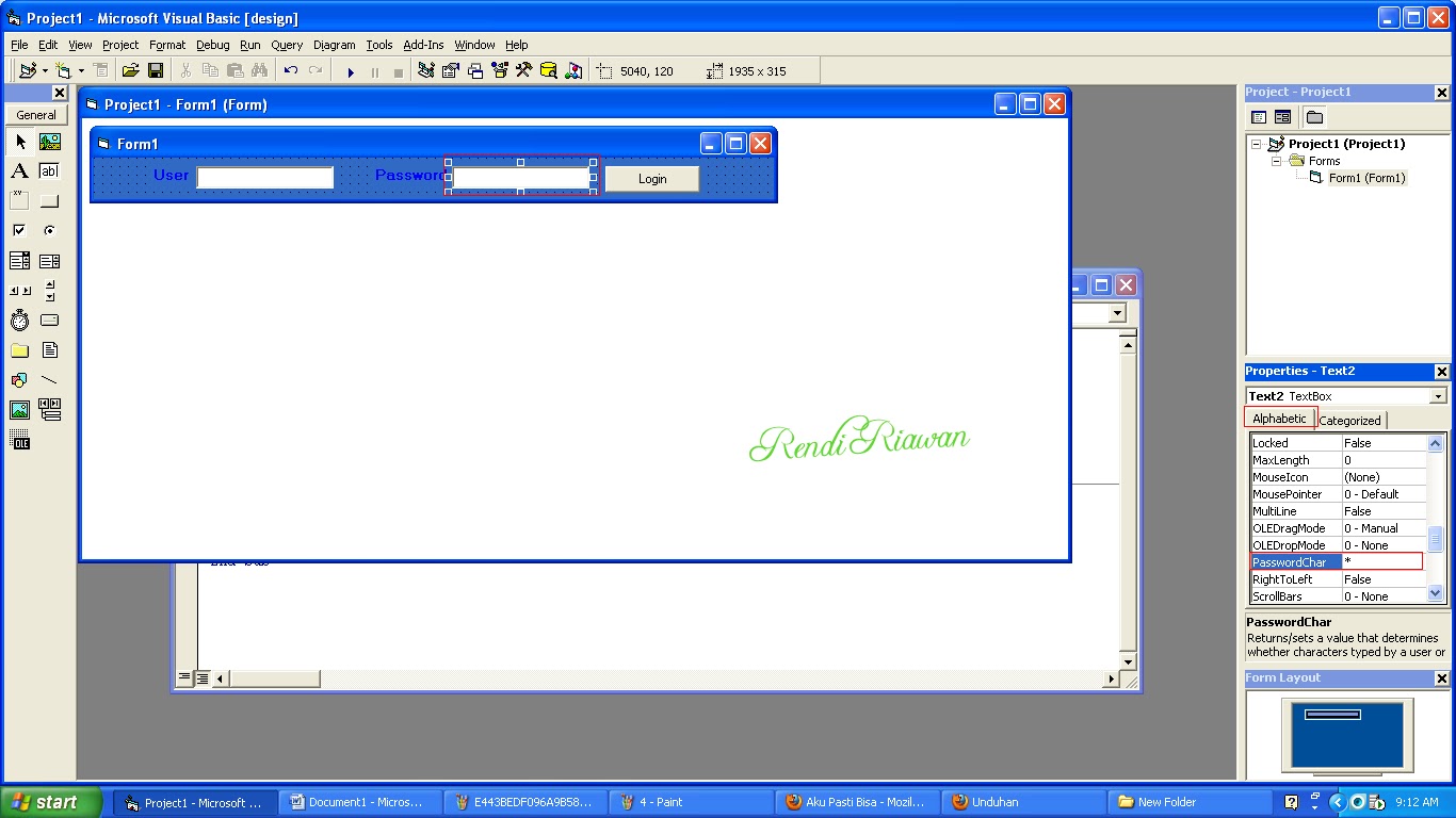 cara Membuat halaman Login di visual basic