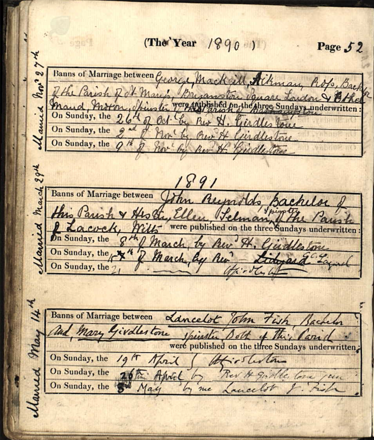 Windsor Fish family History 1700 - 2018 England: Venerable LANCELOT ...