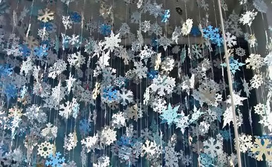 DIY Decoration with Snowflakes