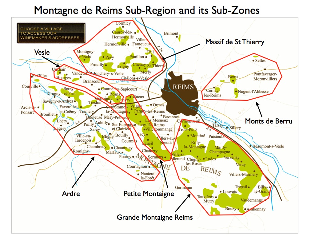 Wine -- Mise en abyme: Montagne de Reims and its Grand Cru vineyards ...