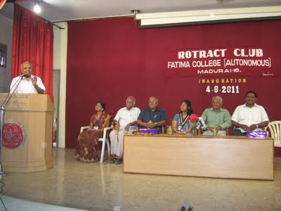 Rotary Club of Madurai West: Rotaract Club of Fatima College