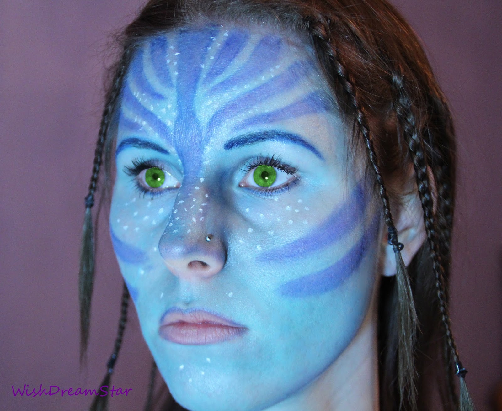Wishdreamstar: (Makeup/ Halloween) simples last minute Avatar Makeup