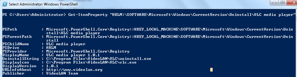 Read Registry Value By Powershell Script