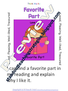 Stand Out Teaching Strategies: Reading Comprehension- Think Marks