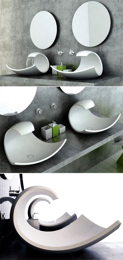 Schöne Dinge: 40 wunderschöne moderne Waschbecken Design-Ideen für ...