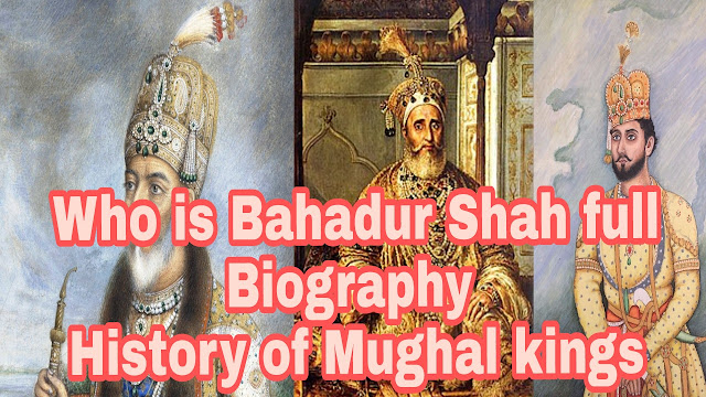 Who is Bahadur Shah full biography - history of Mughal kings ...