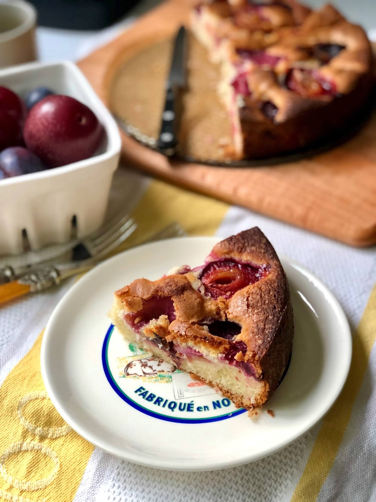 End of Summer Vanilla Plum Cake