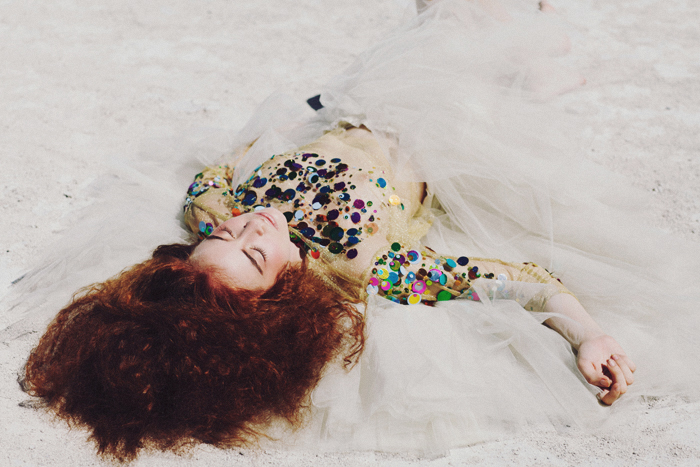 glittering heads dream.: golden bird of the sun.