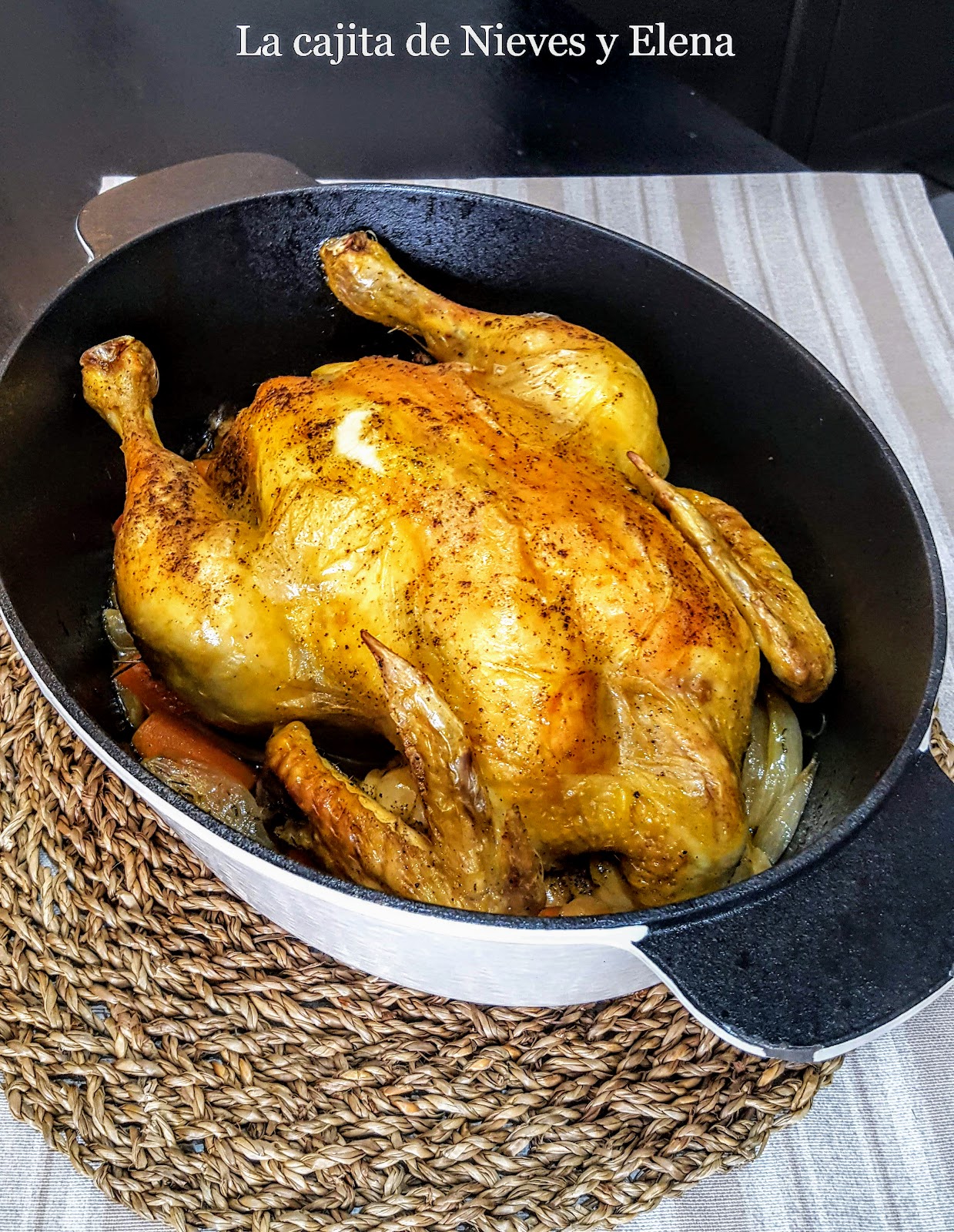 Pollo asado en cocotte