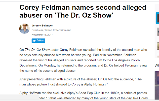 The Mindless Freaks: Corey Feldman releases 2nd Abusers name on the Dr ...