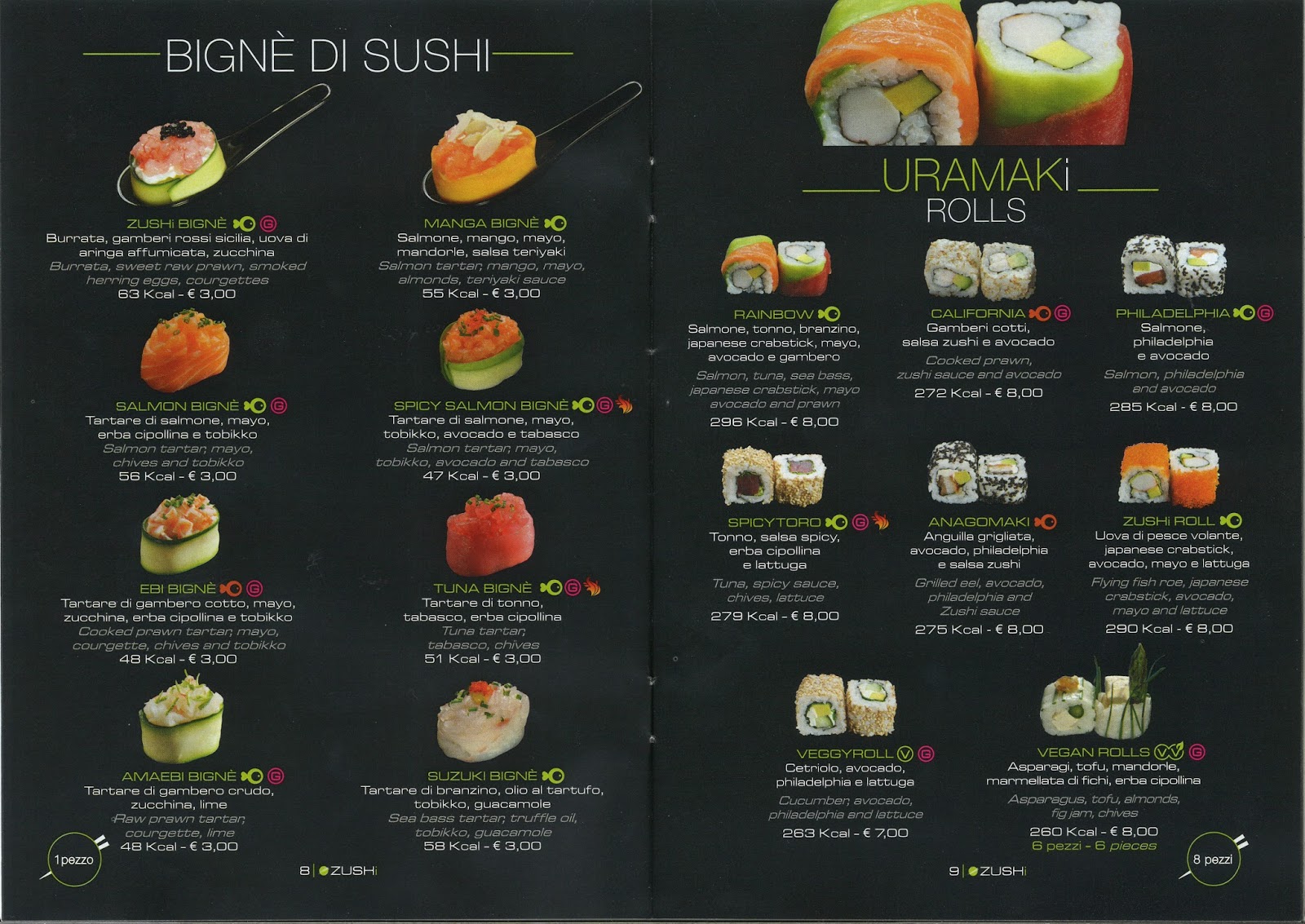 Menu e Prezzi: Ristorante Giapponese ZUSHI a Milano in via Volta 21 ...