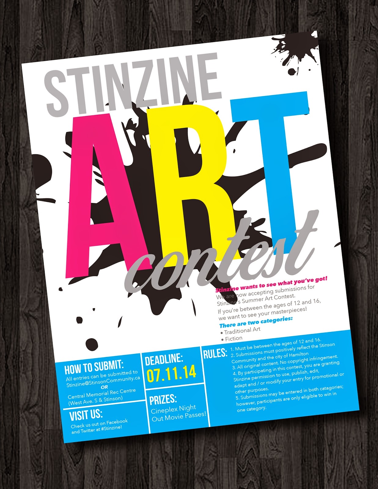 Melissa Foye's Portfolio: Stinzine Art Contest Poster