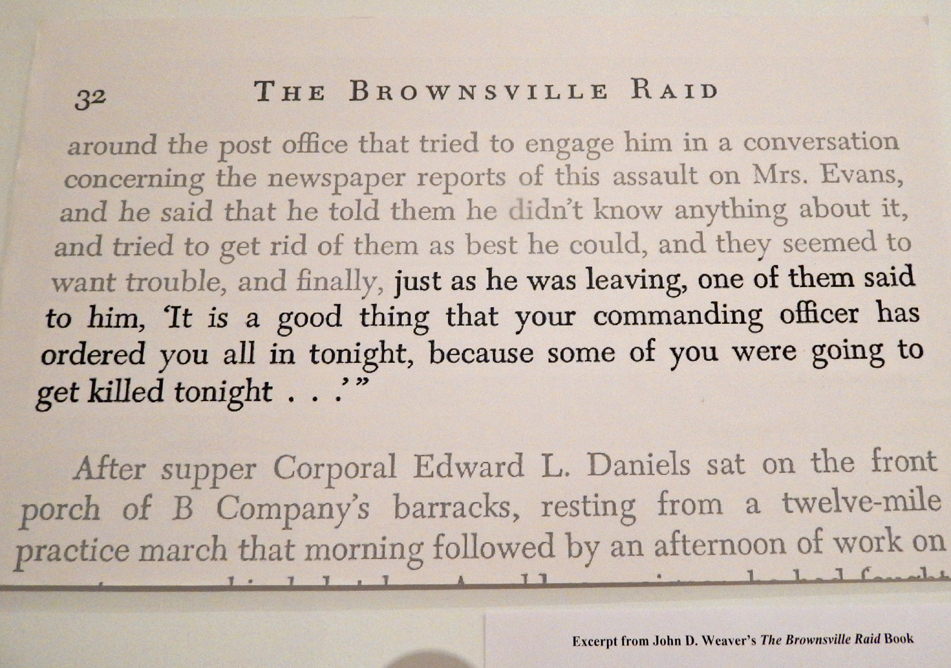 Brownsville Station: 110th Anniversary of Brownsville Raid at Historic ...