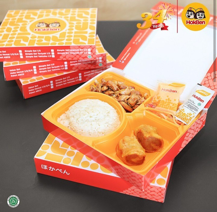 Bento Ramadan HokBen, Paket Menu Berbuka Nikmat, Lengkap, Halal