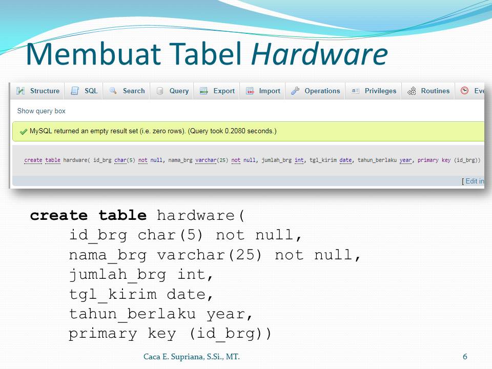 Pengaksesan Basis Data [10]