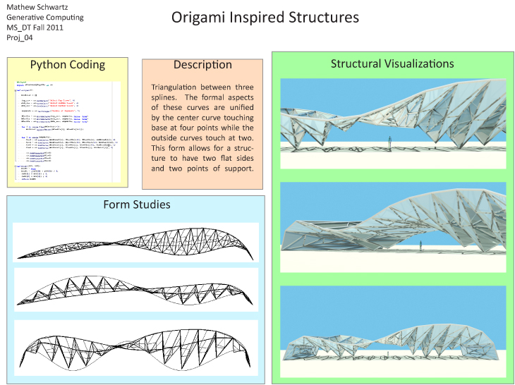 Generative Computing: Origami Inspired Structure - Mathew Schwartz