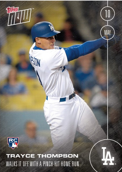Dodgers Blue Heaven: Trayce Thompson's Walk-Off Gets Him an 2016 Topps ...