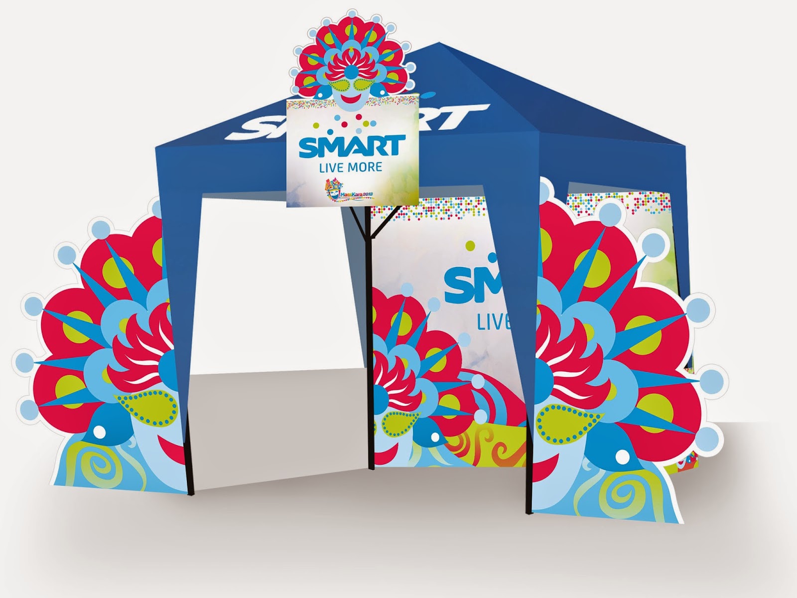 My Portfolio: Masskara Festival Booth Setup