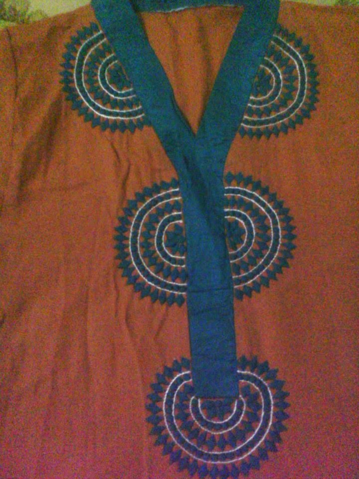 Sindhi Culture and sindhi dress: Sindhi Embroidery Neck Designs