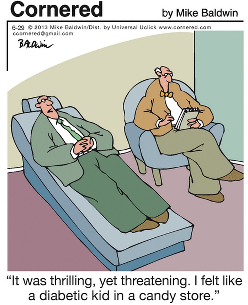 Chuck's Fun Page 2: Assorted "Cornered" cartoons