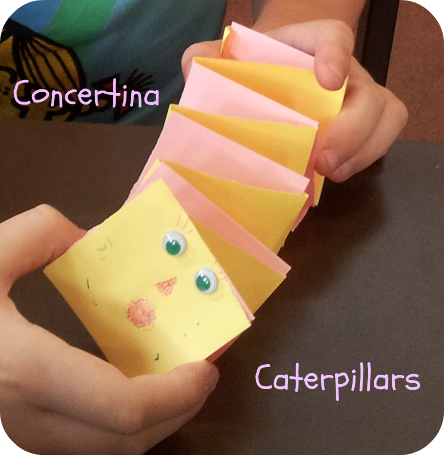 Mini Mess - Concertina Caterpillars | The Mini Mes and Me