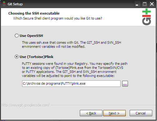 Notas Varias: Instalación Git for Windows + Putty - plink.exe