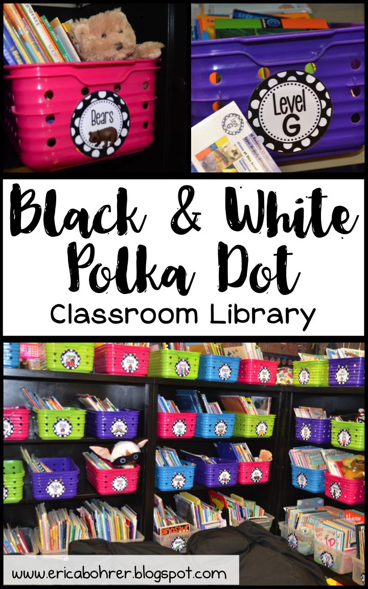 Black and White Polka Dot Classroom Decor Ideas