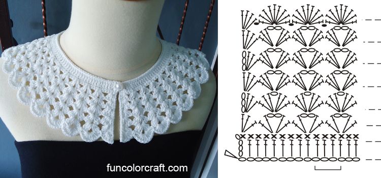 Simple Collar Crochet Pattern - Funcolor Craft