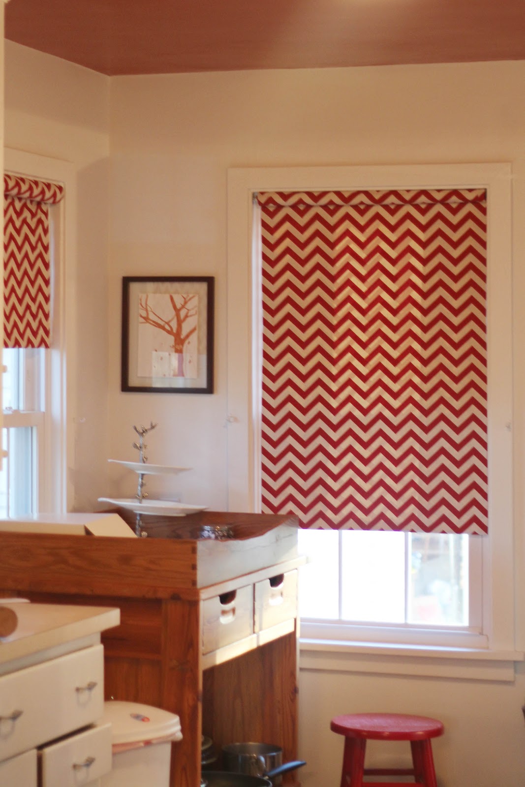 sassafras: fabric window covering :: diy