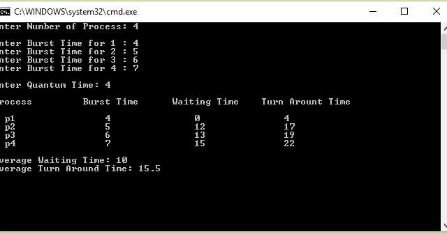 Free Programming Source Codes and Computer Programming Tutorials: Round Robin Scheduling in C#