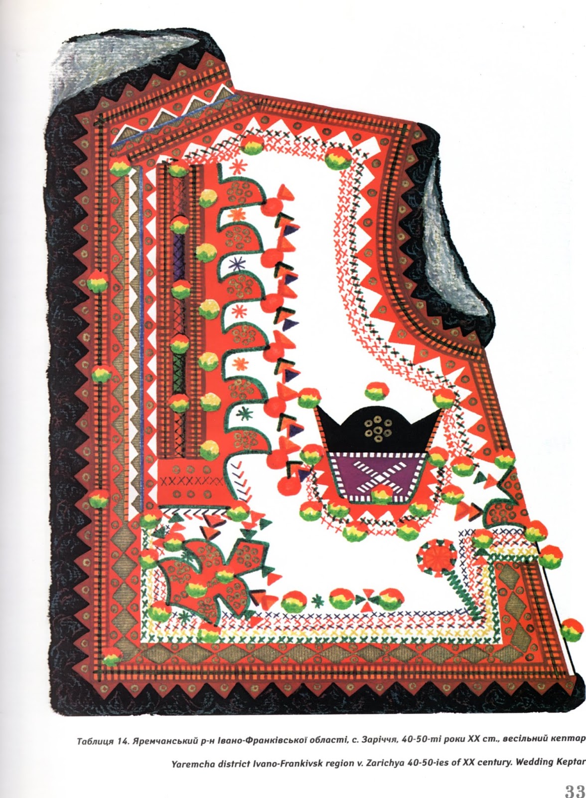 FolkCostume&Embroidery: Kyptar, Hutsul Sheepskin Vest, Hutsulshchyna ...