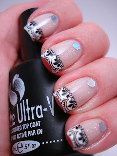 The Lacquered & Manicured Mom: Elegant Lace French Manicure