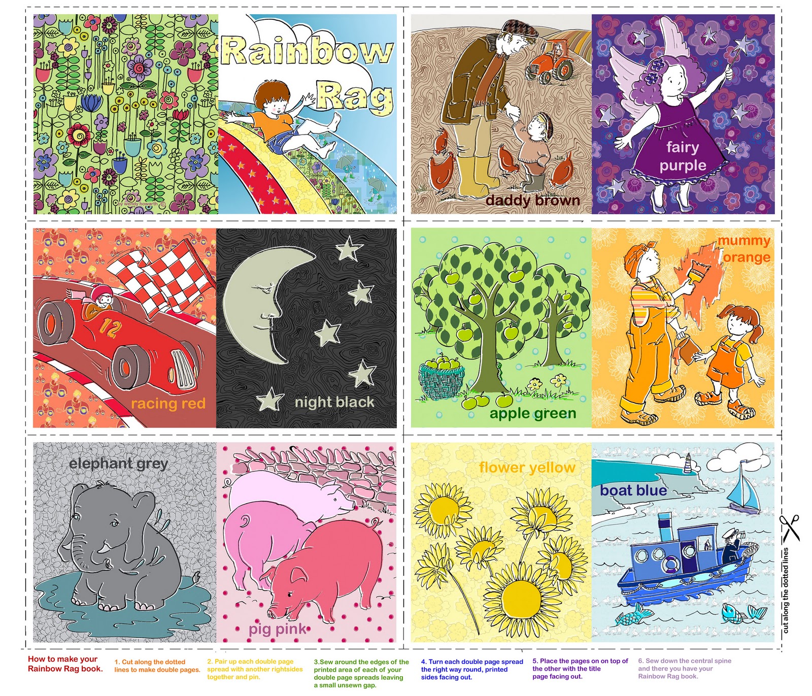 Woodle Doo: Rainbow Rag Book