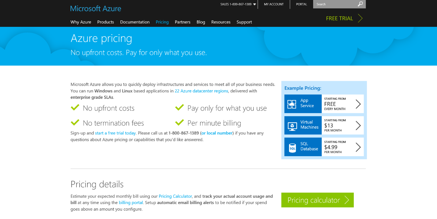 Sql azure pricing calculator - rekamar