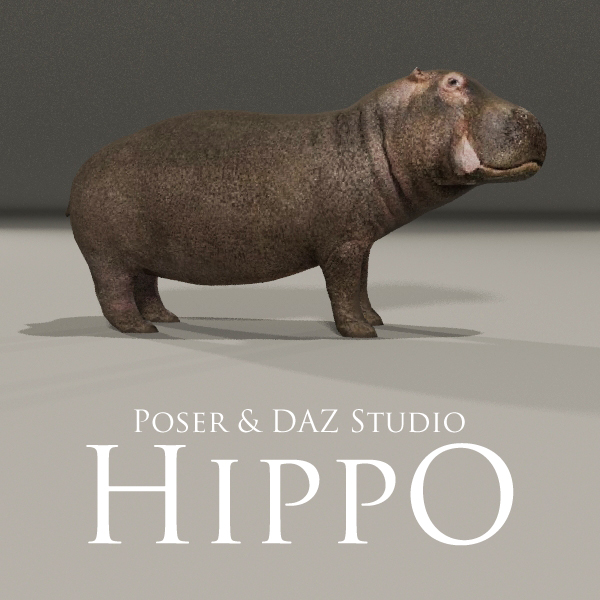 Digital Creations - Poser and DAZ Studio content: FREE Hippo Prop for ...