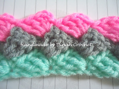 Dinah Crochet: Slanted shell stitch