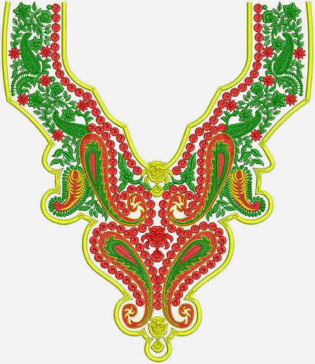 EmbDesignTube: Expert Creator's Embroidery Neck Designs