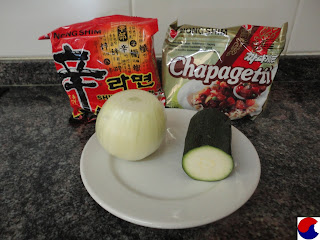 Comiéndome Corea: Chapaguri, 짜파구리/ 짜빠구리. Ramyon negro picante.