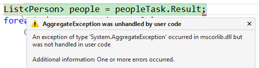 Jeremy Bytes: Task and Await: Basic Exception Handling