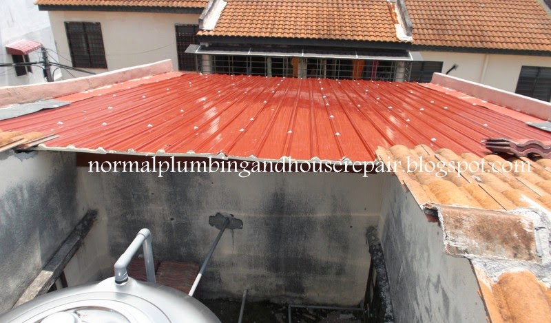 NORMAL PLUMBING: MEMASANG ATAP METAL DECK (PU DECK) DAN TANGKI ...