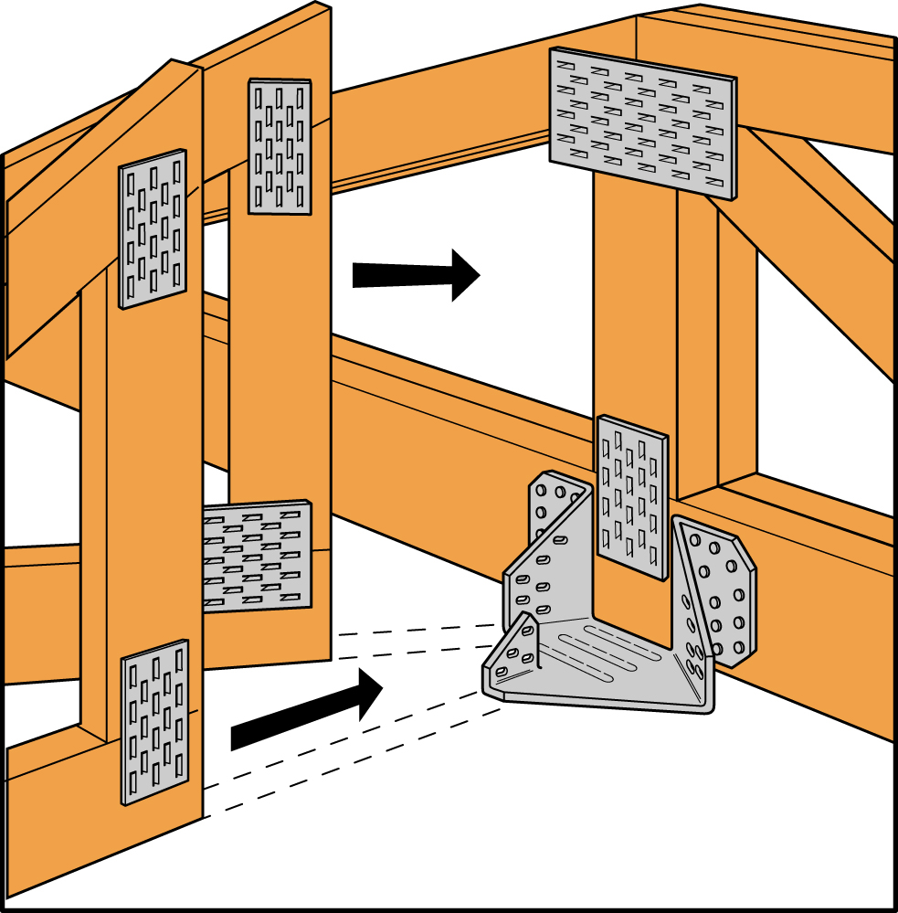 Contimeta Bevestigingstechniek: Houtskeletbouw houtverbinders