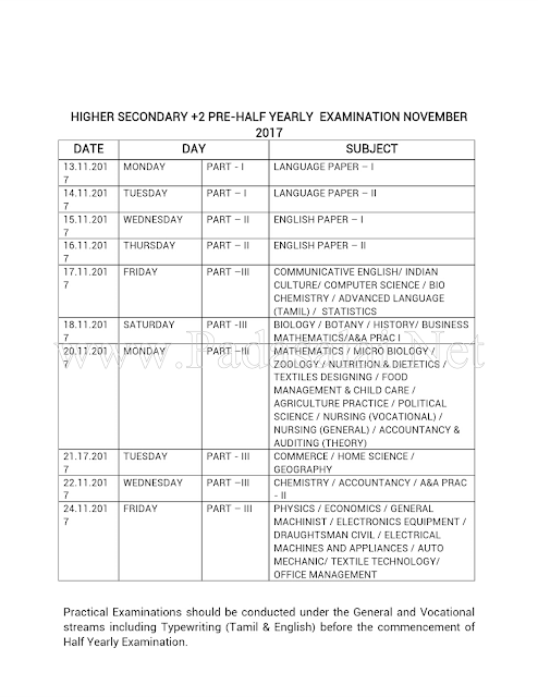 10 11 12th Pre Half Yearly Exam Time Table Chennai District 10-11-12th-pre-half-yearly-exam-time-table-chennai-district