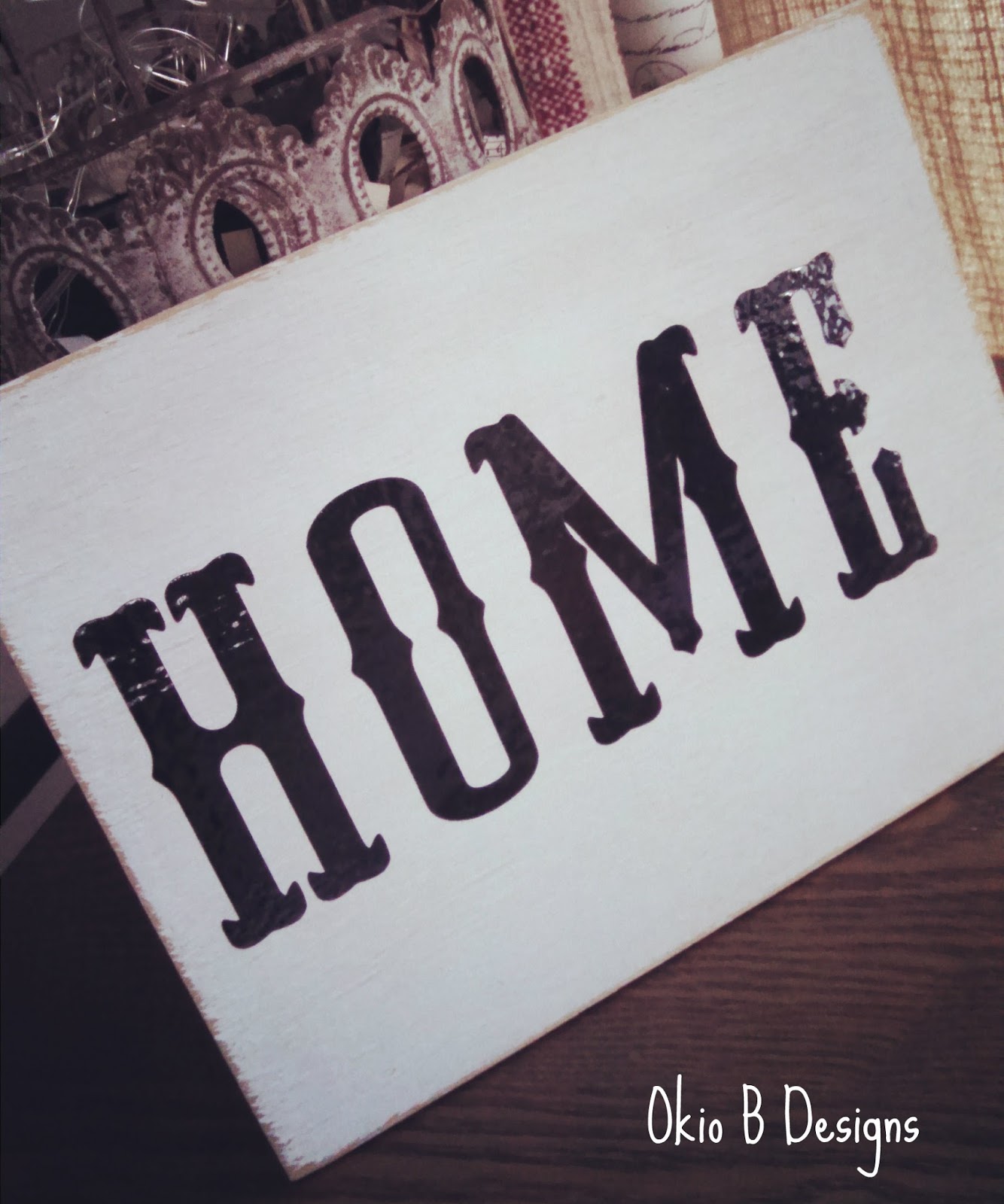 ~upcycled home sign~ - Okio B Designs