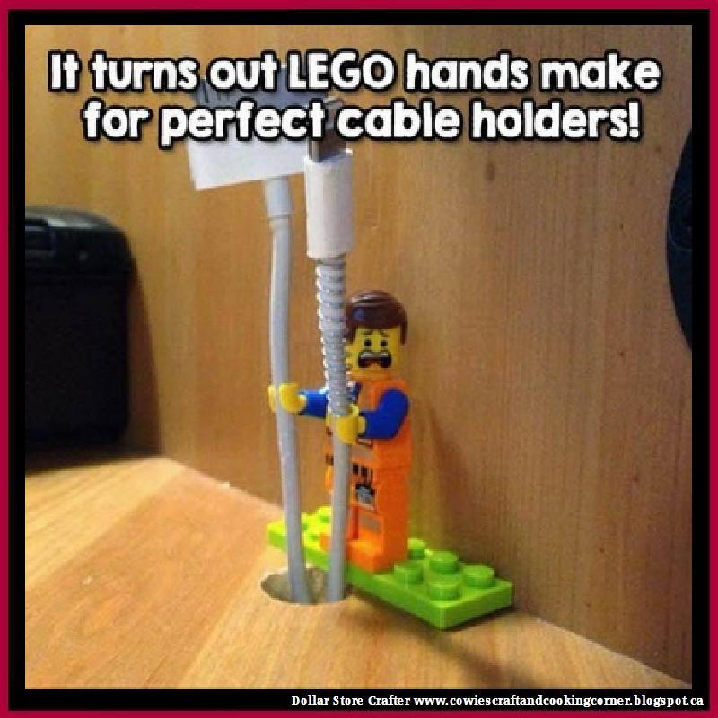 Dollar Store Crafter: DIY Lego Cable Holder