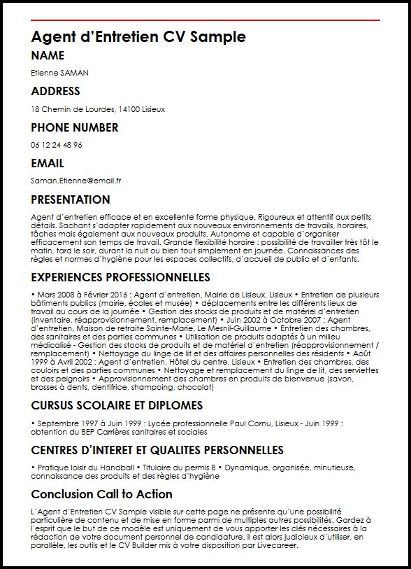 Les rubriques obligatoires du CV - Comment rediger un CV