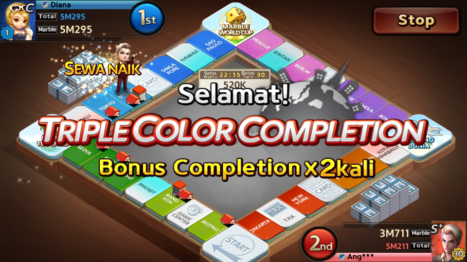 gamer4now: Pengenalan Line Let's Get Rich (World Map)