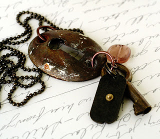 Recycled Key and Keyhole Jewelry Tutorial