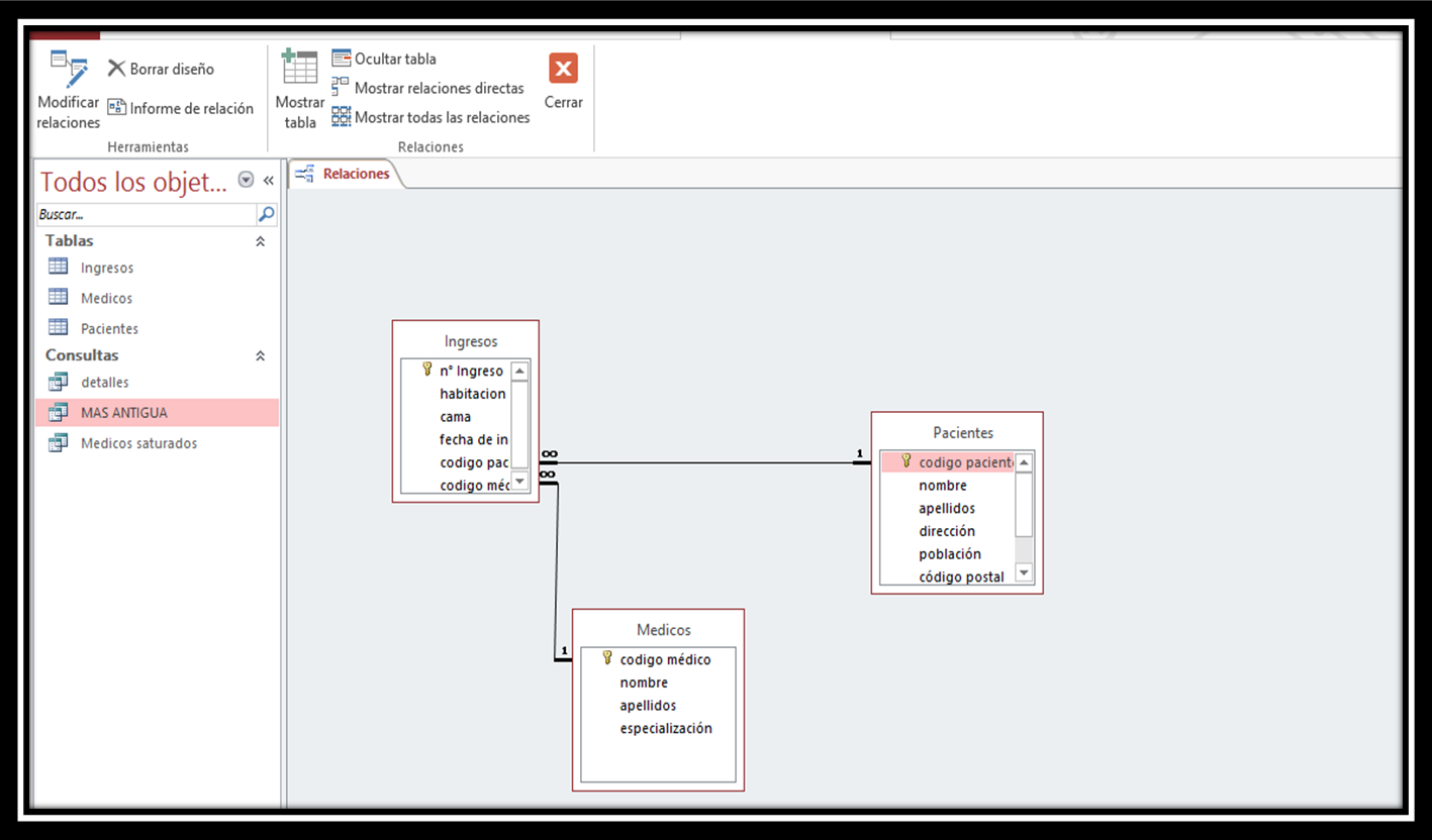 Entorno Informático: BASE DE DATOS EN ACCES